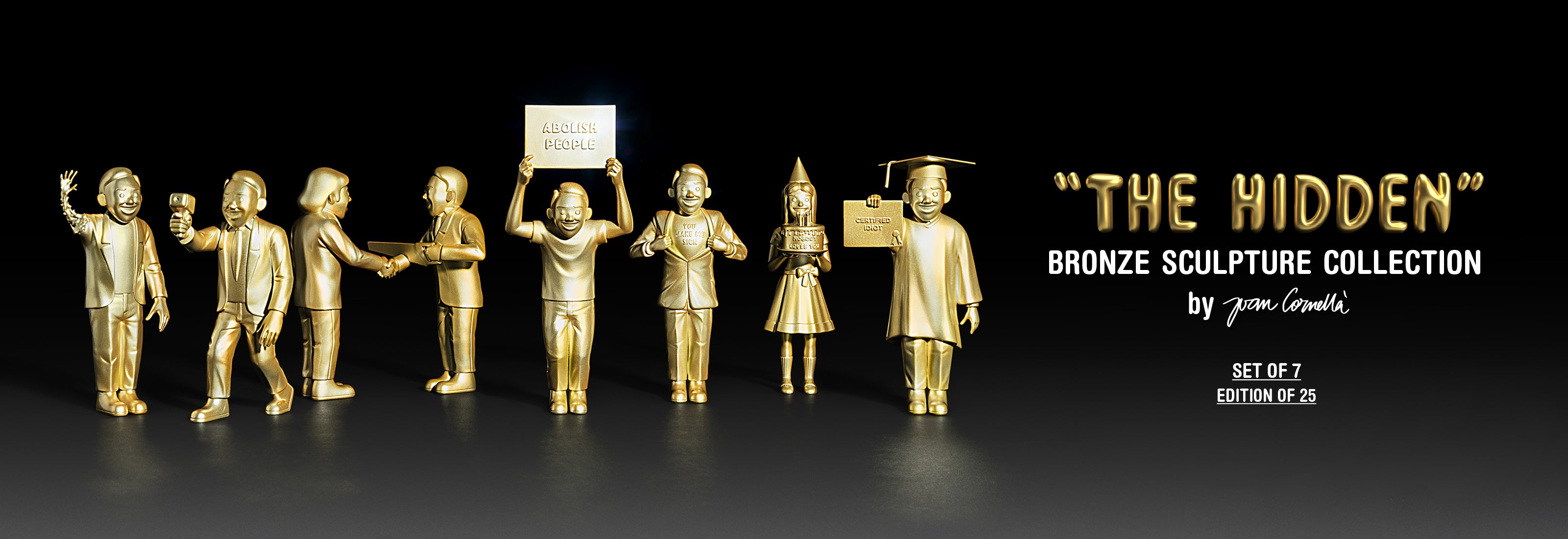 Joan Cornellà - "The Hidden" Bronze Collection – DDTStore