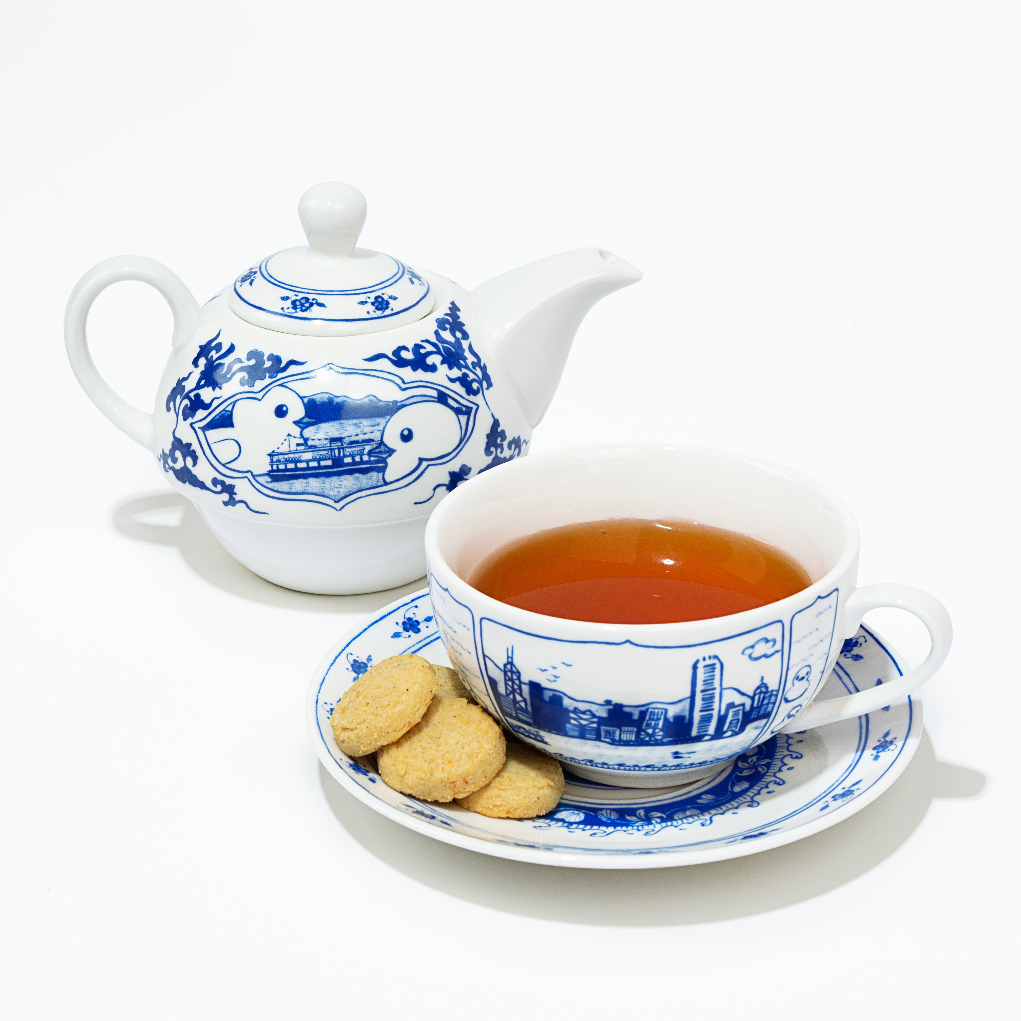 ”Double Ducks" Ceramic Tea-For-One Teapot Set – DDTStore